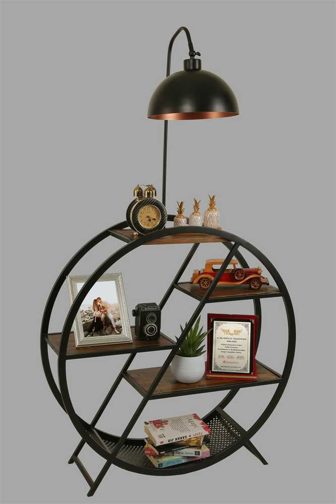 Opviq Grindų šviestuvas Plüton Ceviz Lambader Retro 3 Başlıklı, modelis ...