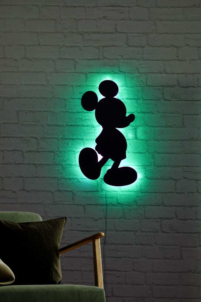 Wallity Dekoratyvinis LED ap vietimas Mickey Pelė - Žalia, modelis - 395NGR1899, žema kaina ...