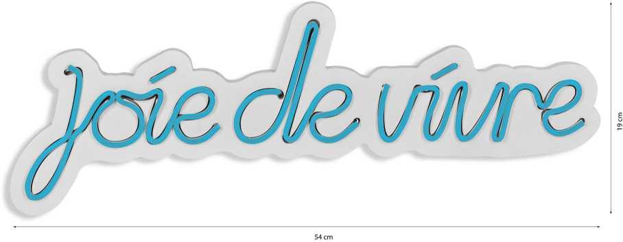 Sieninis šviestuvas Wallity Dekoratyvinis plastikinis LED ap vietimas Joie de Vivre - Mėlyna ...