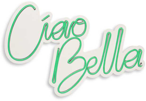 Wallity Dekoratyvinis plastikinis LED ap vietimas Ciao Bella - Žalias, žema kaina | Varle.lt