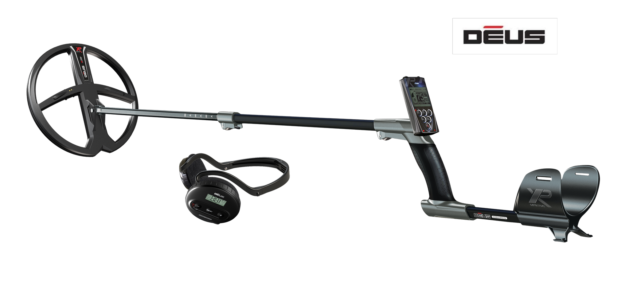 Metalo detektorius XP DEUS pilna komplektacija su 28cm X35 rite, pultu ir belaidėmis WS4 ...