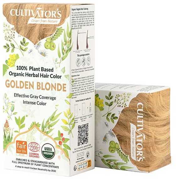 Augaliniai auksinio rudumo plaukų dažai Golden Brown, Cultivator's ...