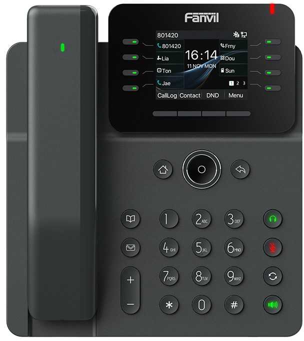 Fanvil V62 Pro, Medium-Level Dual Gigabit PoE IP Phone / SIP / POE ...