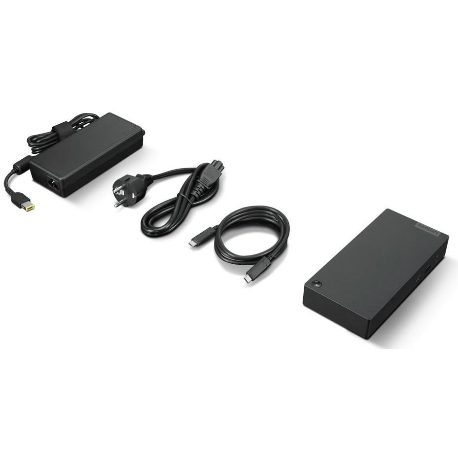 „Lenovo USB-C Dock“ tik „Windows“ (maksimali ekranai: 3 / maksimali skiriamoji geba: 4K / 60 Hz ...