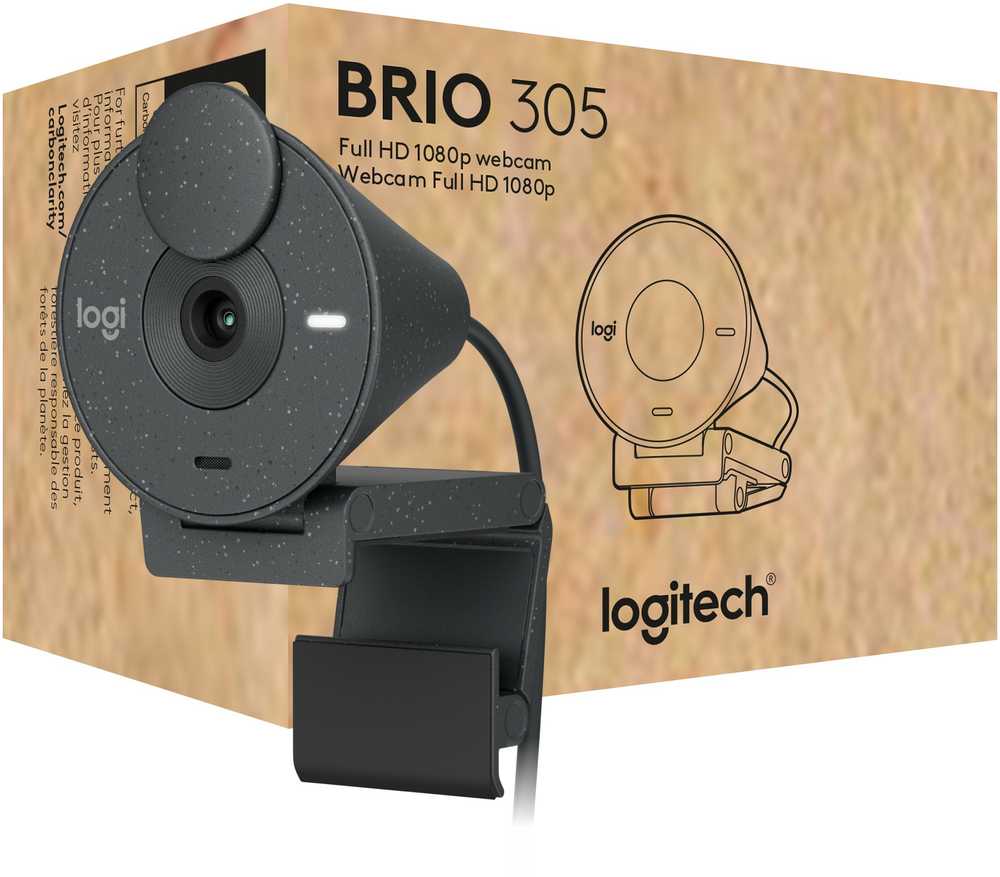 LOGITECH BRIO 305 žiniatinklio kamera, spalvota 2 MP 1920 x 1080 720p ...