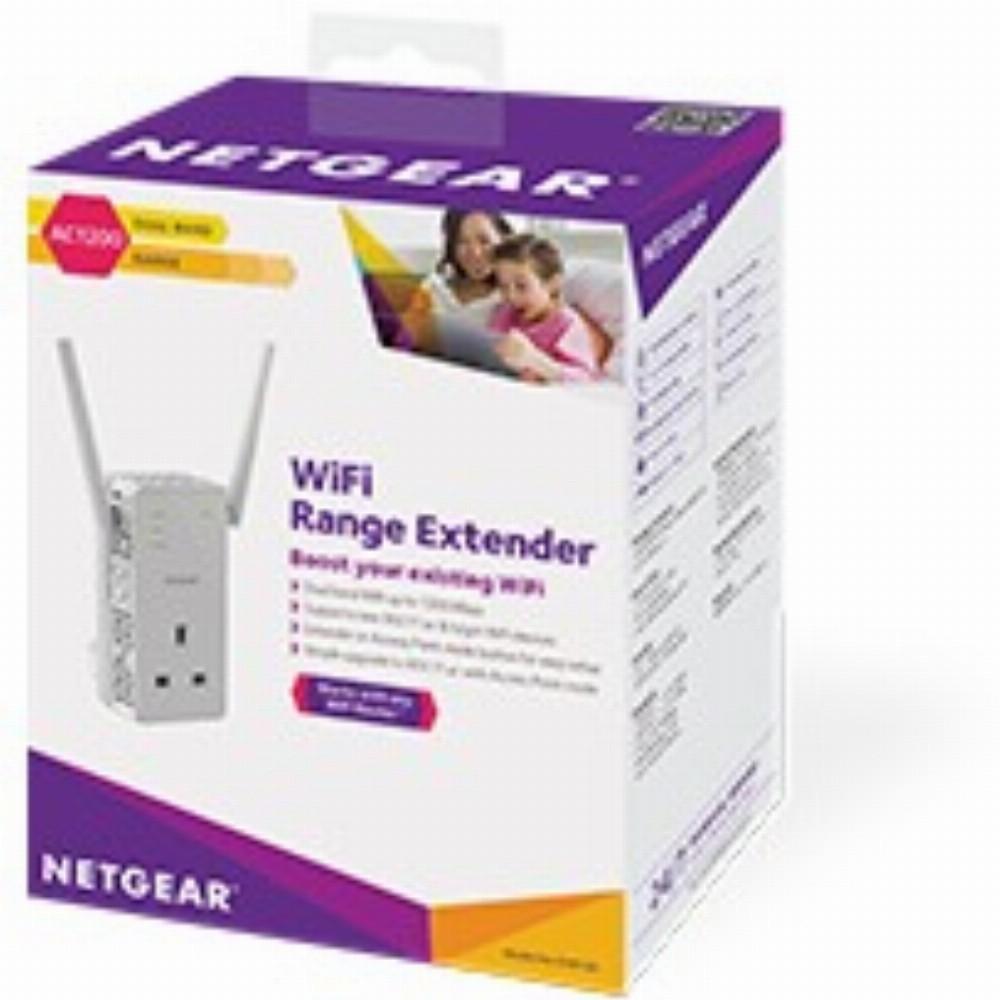 Netgear Extender EX6130-100PES 802.11ac, 2.4GHz / 5GHz, 1200 Mbit / s ...