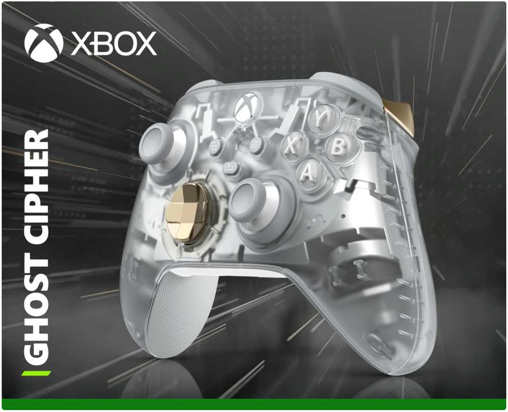 „Microsoft Xbox WL Controller Ghost Cipher Special Edition“., modelis ...