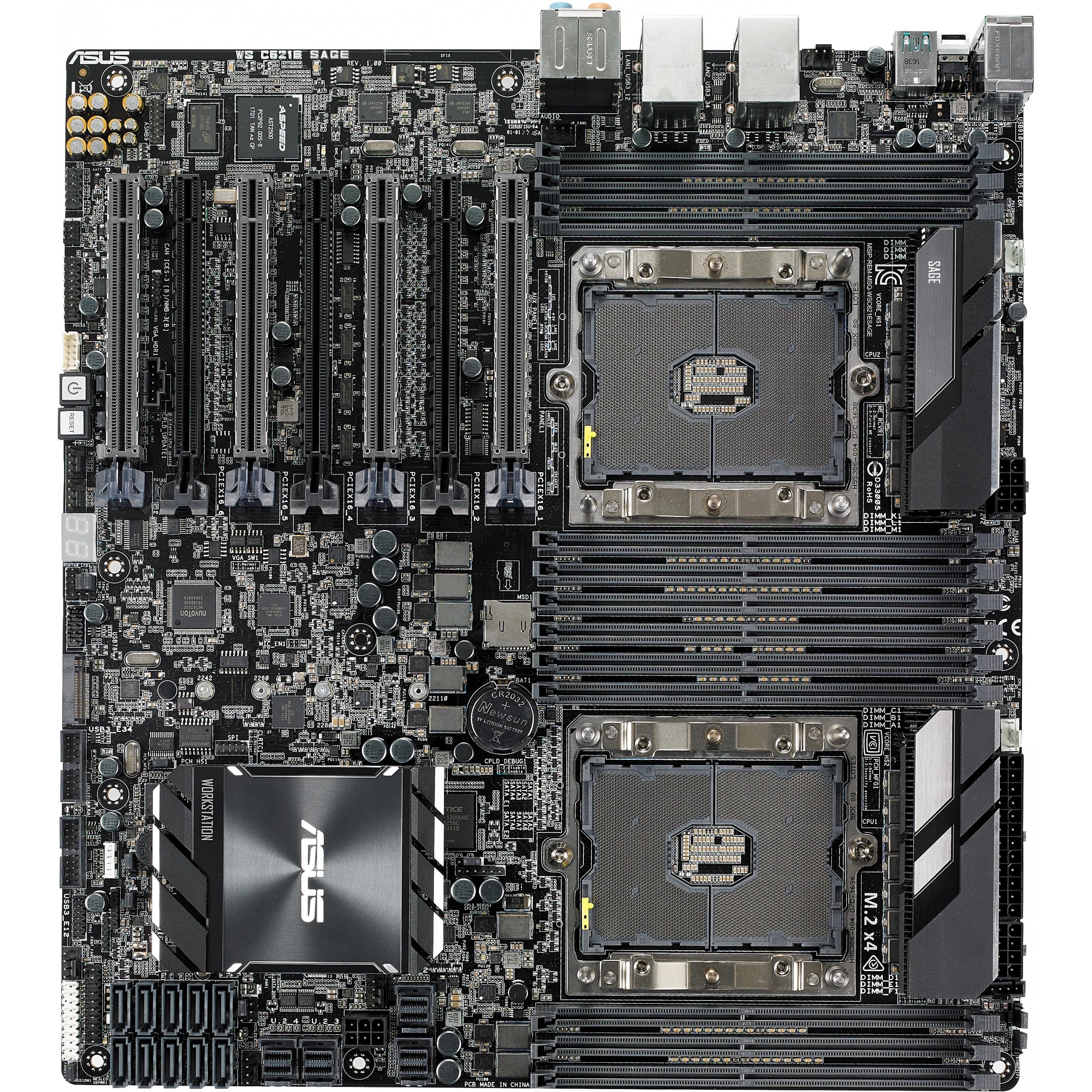 Pagrindinė plokštė ASUS WS C621E SAGE / LGA 3647 / EEB, modelis ...