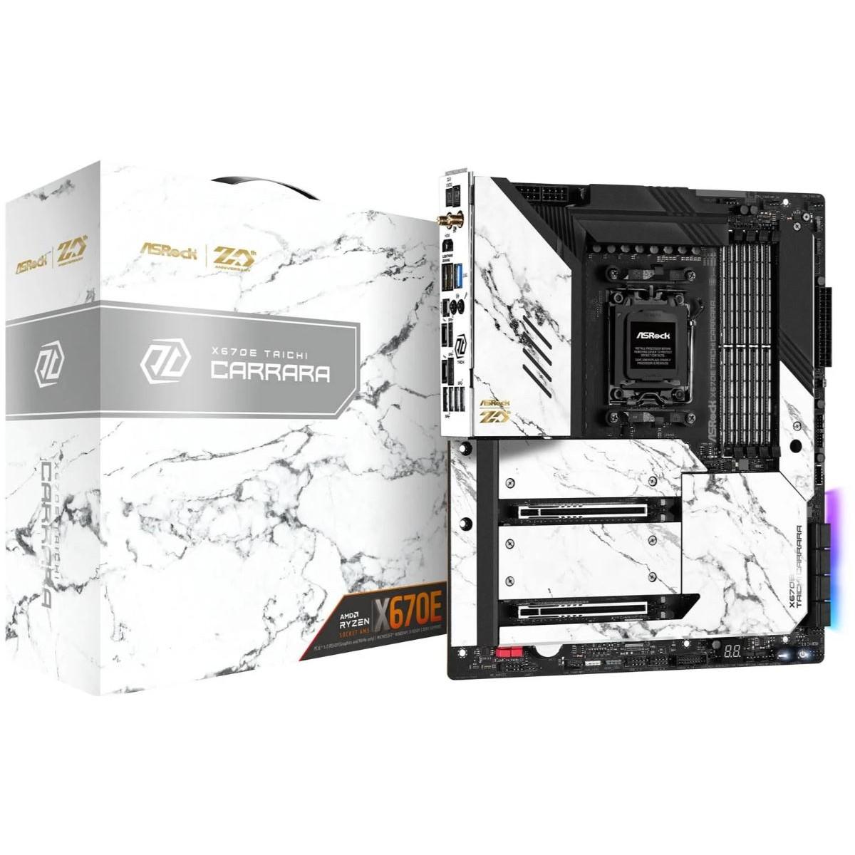 ASROCK X670E TAICHI AM5 4xDIMM DDR5 ATX MB 4xM.2 8xSATA, modelis - 90 ...