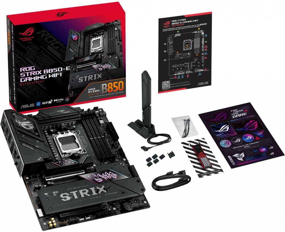 Pagrindinė plokštė ASUS ROG STRIX B850-E GAMING WIFI AM5 MB, modelis ...