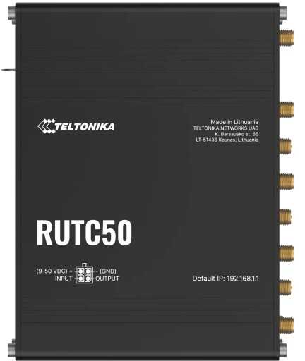 Teltonika RUTC50 5G Maršrutizatorius 2 SIM, modelis - RUTC50200000 ...