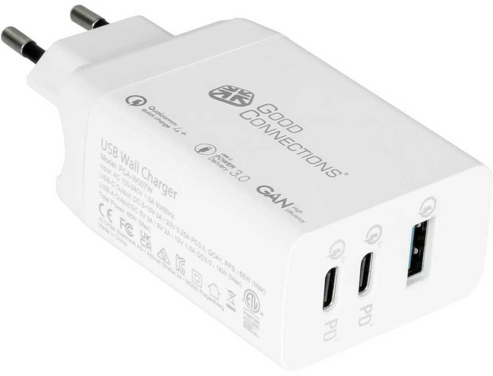 Good Connections Geros jungtys GC USB greitasis įkroviklis 65W su GaN ...