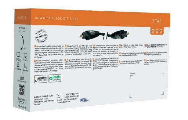Verschiedene In Akustik Kabelis optinis TOSLINK - TOSLINK 1.5m ...