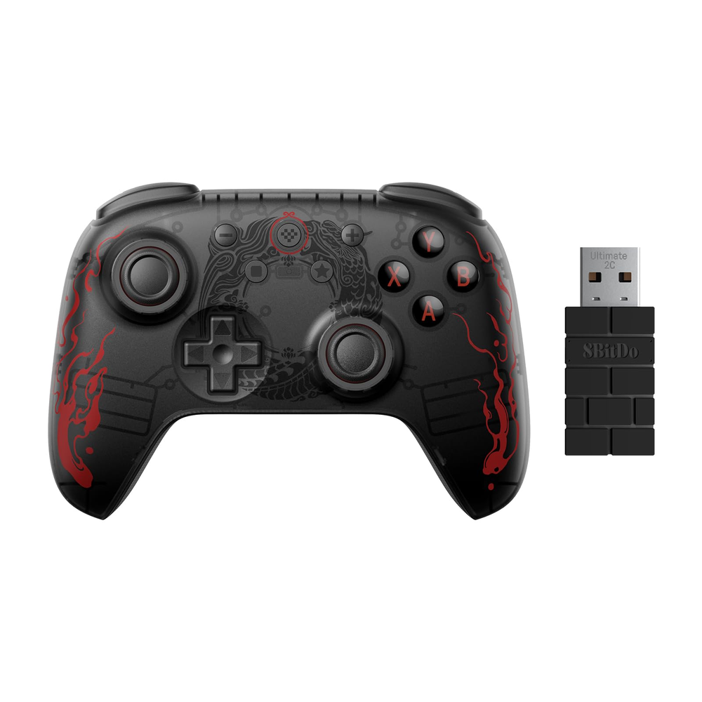 8BitDo Ultimate 2C 2.4G Pad Juodas Myth Wukong |PC, žema kaina | Varle.lt