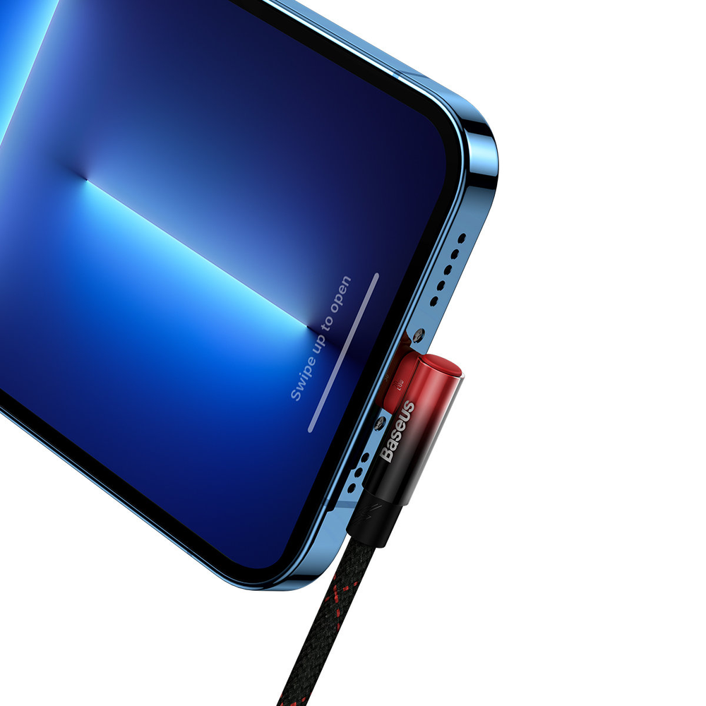 Baseus USB-C to Lightning MVP 20W 2m Cable (Juodas-red), modelis ...