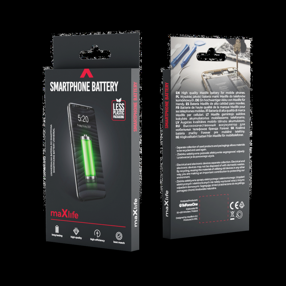 Maxlife battery for iPhone 14 Plus 4325mAh, modelis - OEM0300666, žema ...