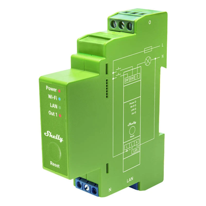 DIN Rail Smart Switch Shelly Pro Dimmer , 1 channels, modelis ...