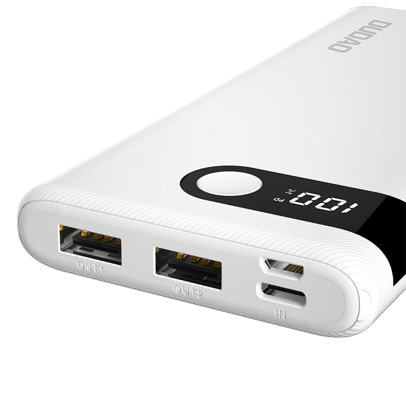 Dudao „Powerbank“ 10000 mAh 2x USB / USB Type-C / mikro USB 2 A su LED ...