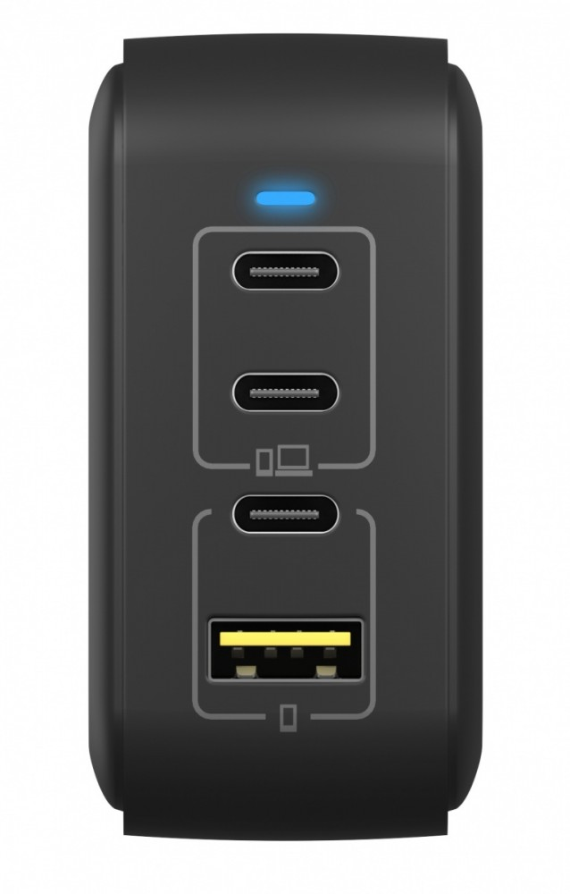 Icy Box Įkroviklis IB-PS1040-PD 100 W, 2x Type-C, 2x Type-A, modelis - IB-PS1040-PD, žema kaina ...