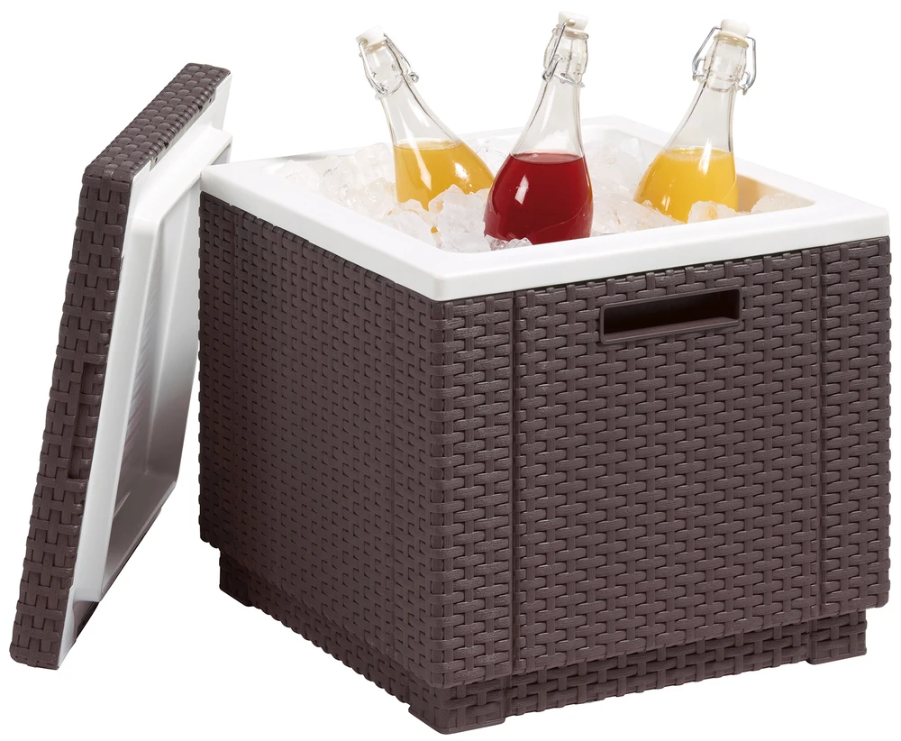 Curver Sodo stalas - daiktadėžė Ice Cube, rudas, modelis - CEN-60697 ...