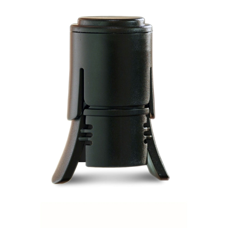 Le Creuset Putojančio vyno kamštis SW-106 Šampano kamštis 9 cm matinis juodas, modelis ...