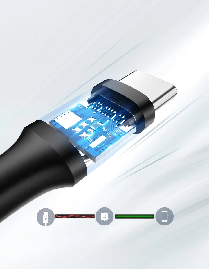 Nikeliu dengtas USB-C kabelis UGREEN 2m, modelis - 60118, žema kaina ...