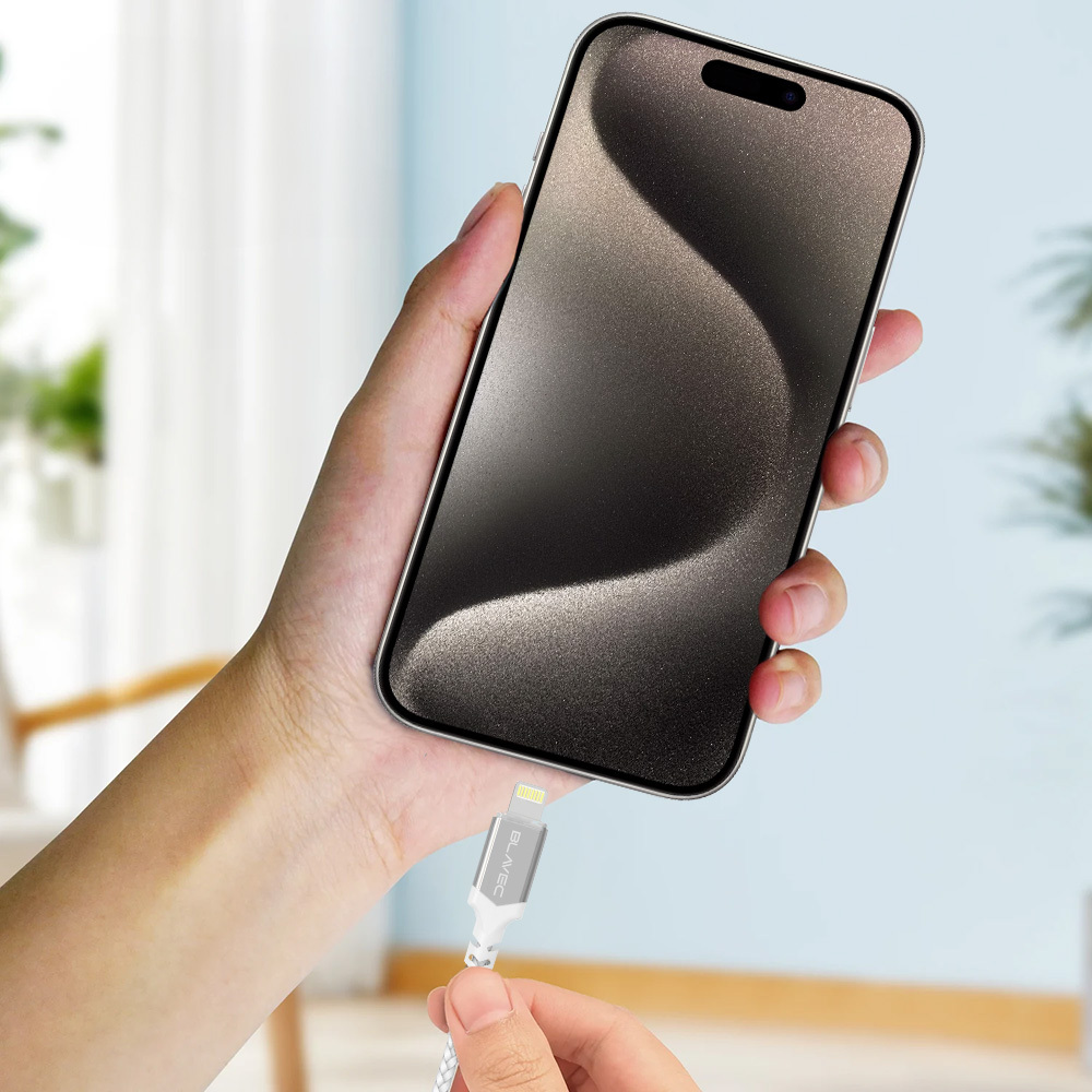 Oem Blavec Cable Raptor braided - Type C to Lightning - PD 20W 2,4A 3 ...