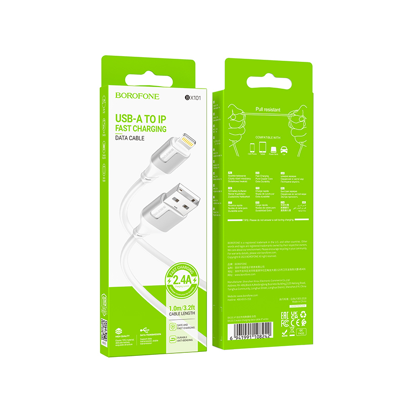 Oem Borofone Cable BX101 Creator - USB to Lightning - 2,4A 1 metre ...