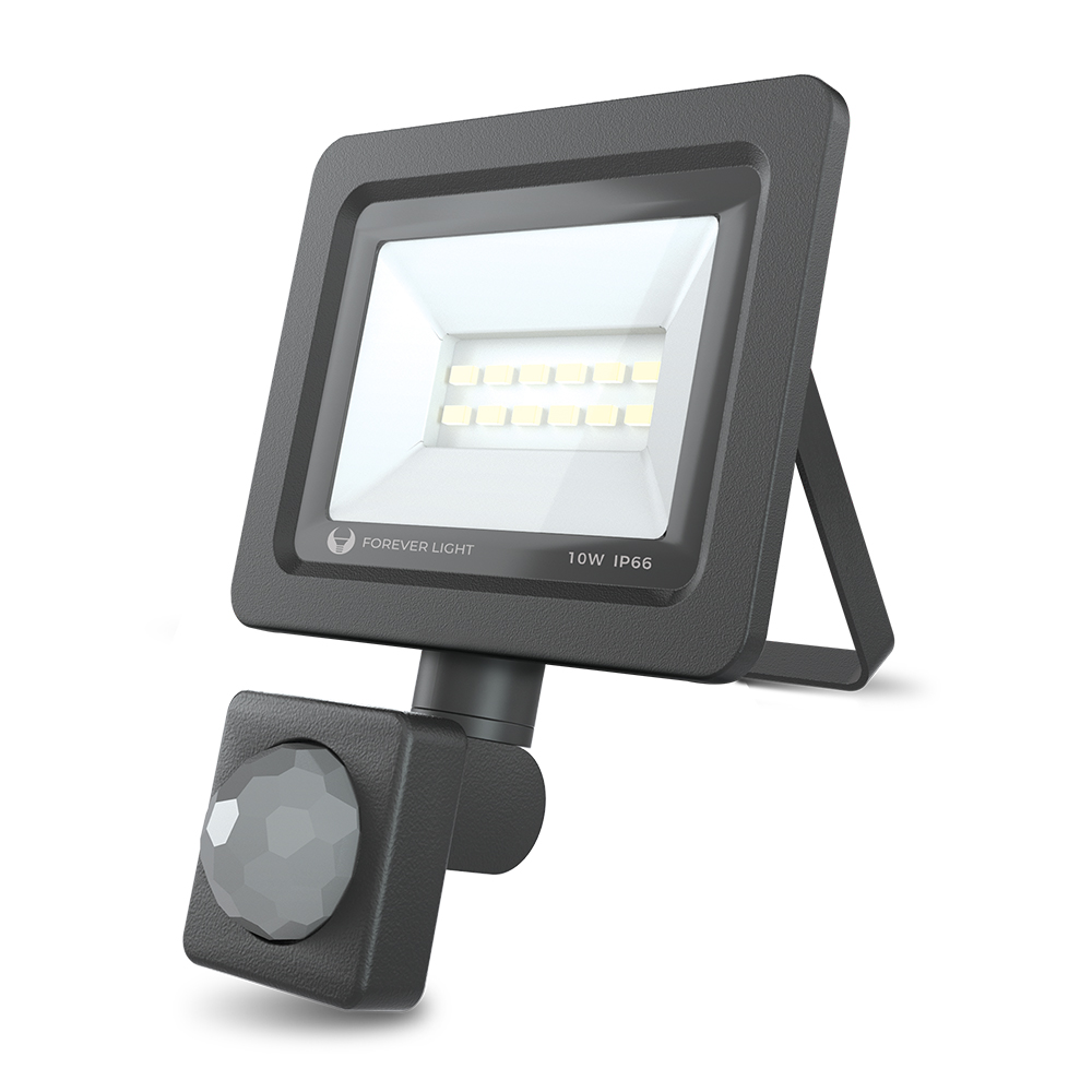 Prožektorius LED PROXIM II 10W |4500K| PIR IP66 Forever Light, modelis ...
