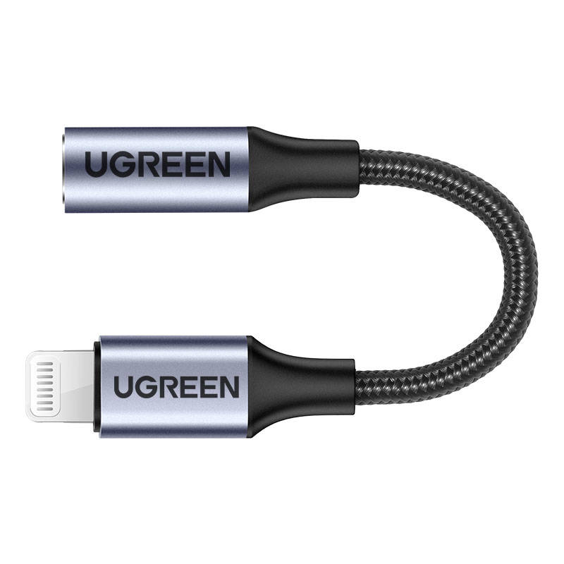 Ugreen US211 Lightning to Mini Jack 3.5mm audio adapter (juodas ...