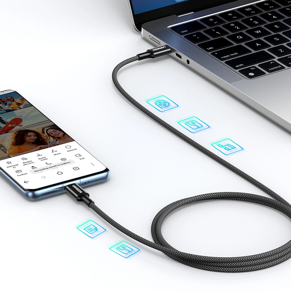 Laidas USB-C į USB-C UGREEN 15275, modelis - 15275, žema kaina | Varle.lt