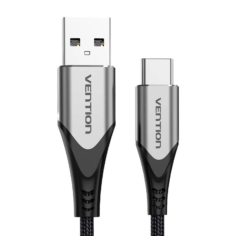 Vention USB 2.0 A į USB-C 3A kabelio ventiliacija CODHH 2m pilka ...