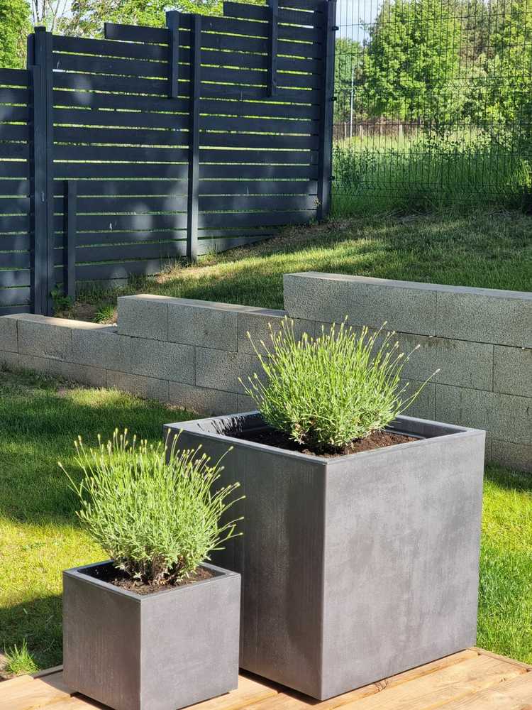 Deroma Vazonas „Antracitas” su vandens rezervuaru, 39 cm, žema kaina ...