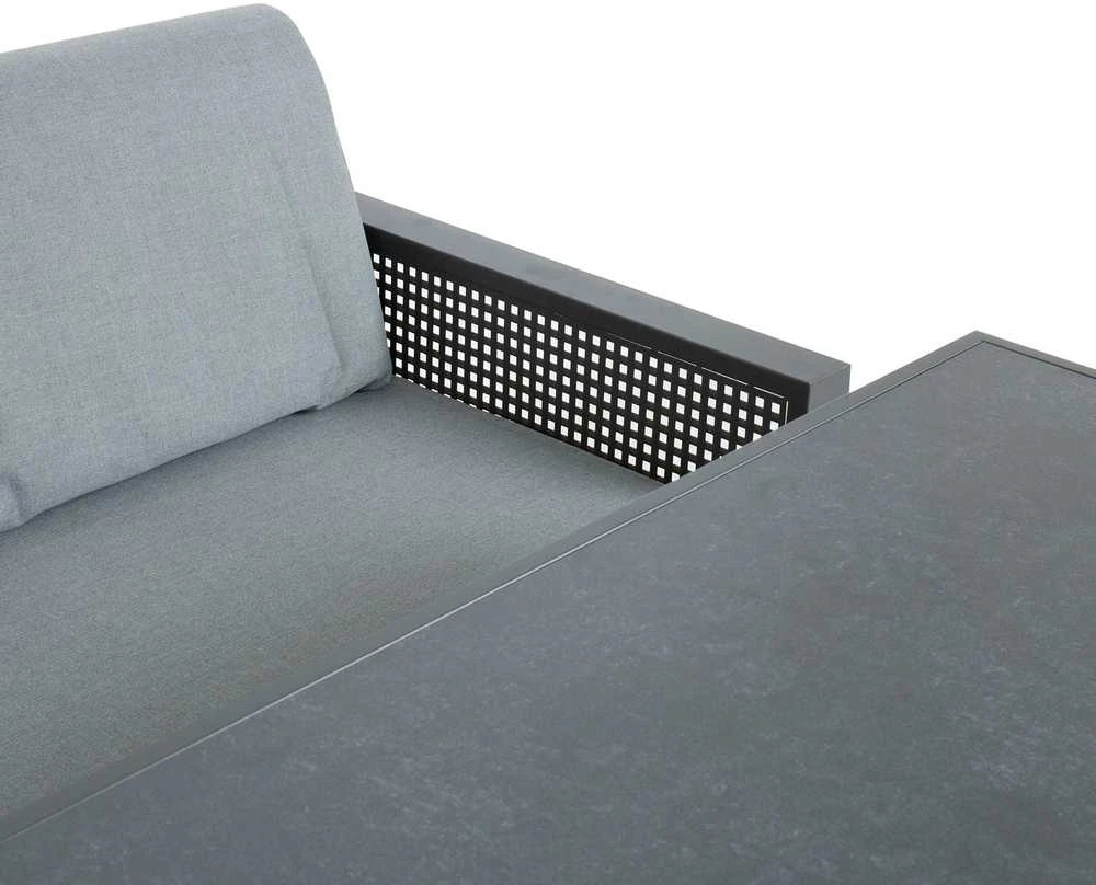Lauko baldų komplektas Sodo baldų komplektas DELGADO corner sofa, table ...