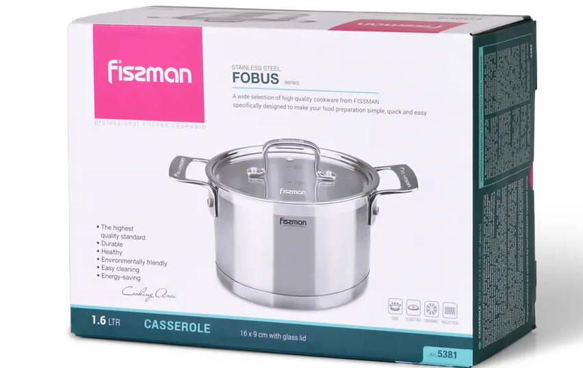 Fiszman Latvija Fissman Puodas FOBUS 20x10cm / 3,1l su stikliniu ...