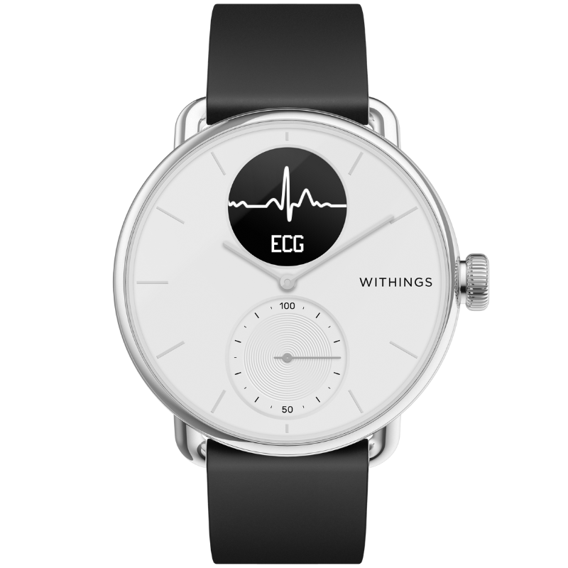 Išmanusis laikrodis Withings Scanwatch, 42 mm, Sidabrinės spalvos ...
