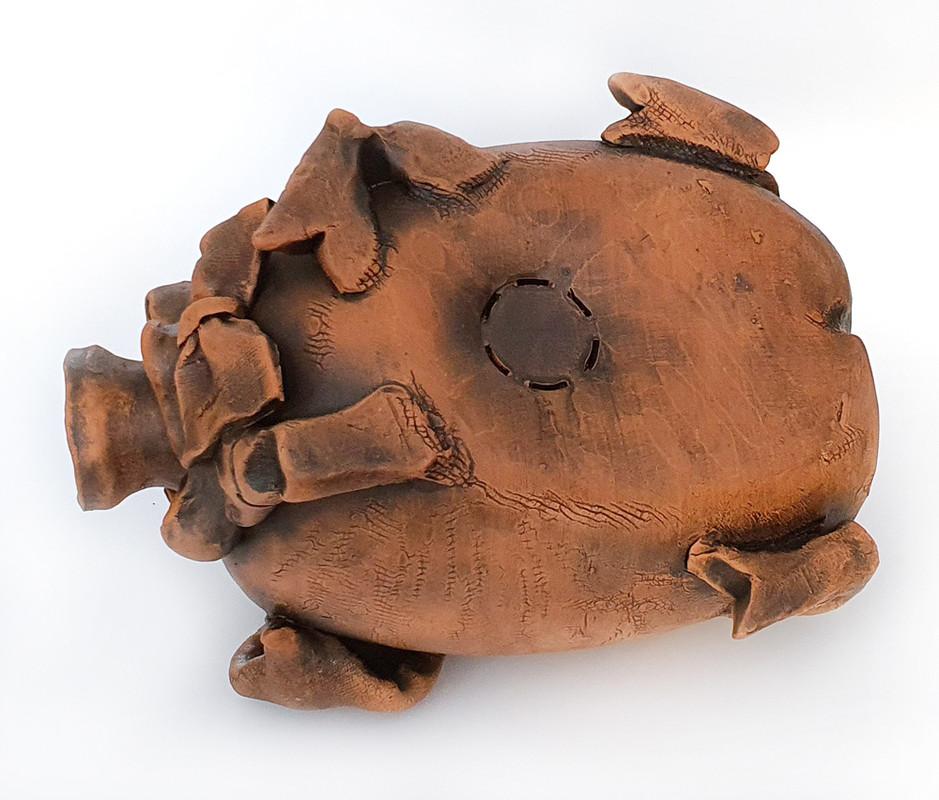 Molija Taupyklė kiaule mergaitė su užrašu Svajonėms ir kelionėms ruda ...