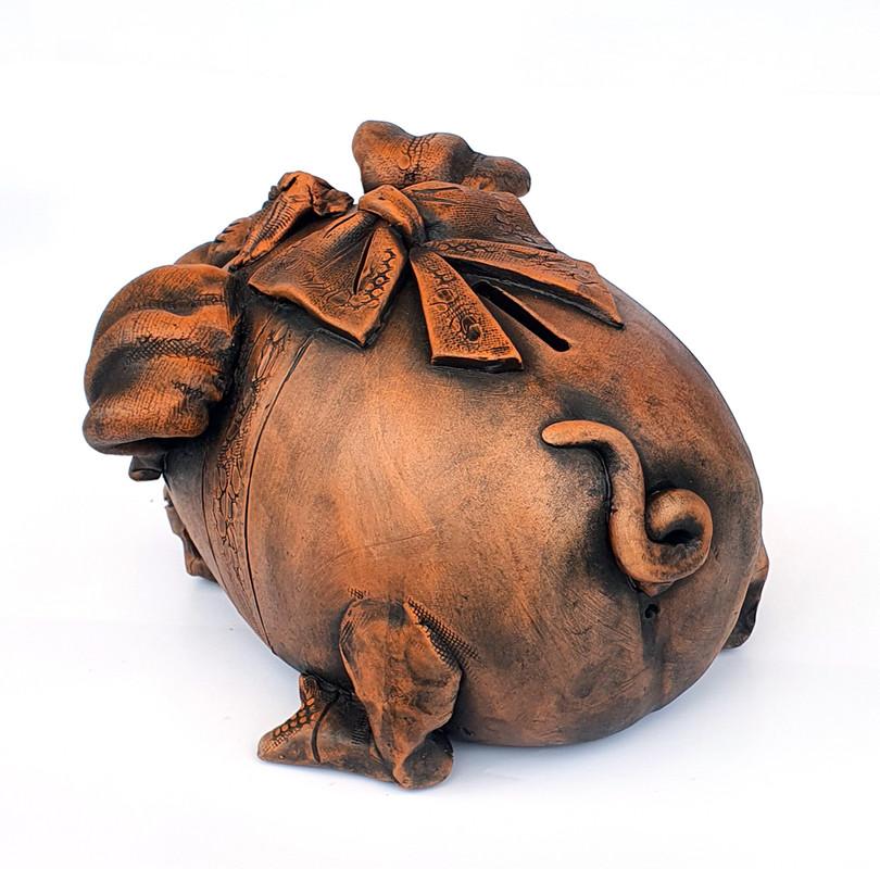 Molija Taupyklė kiaule mergaitė su užrašu Svajonėms ir kelionėms ruda ...