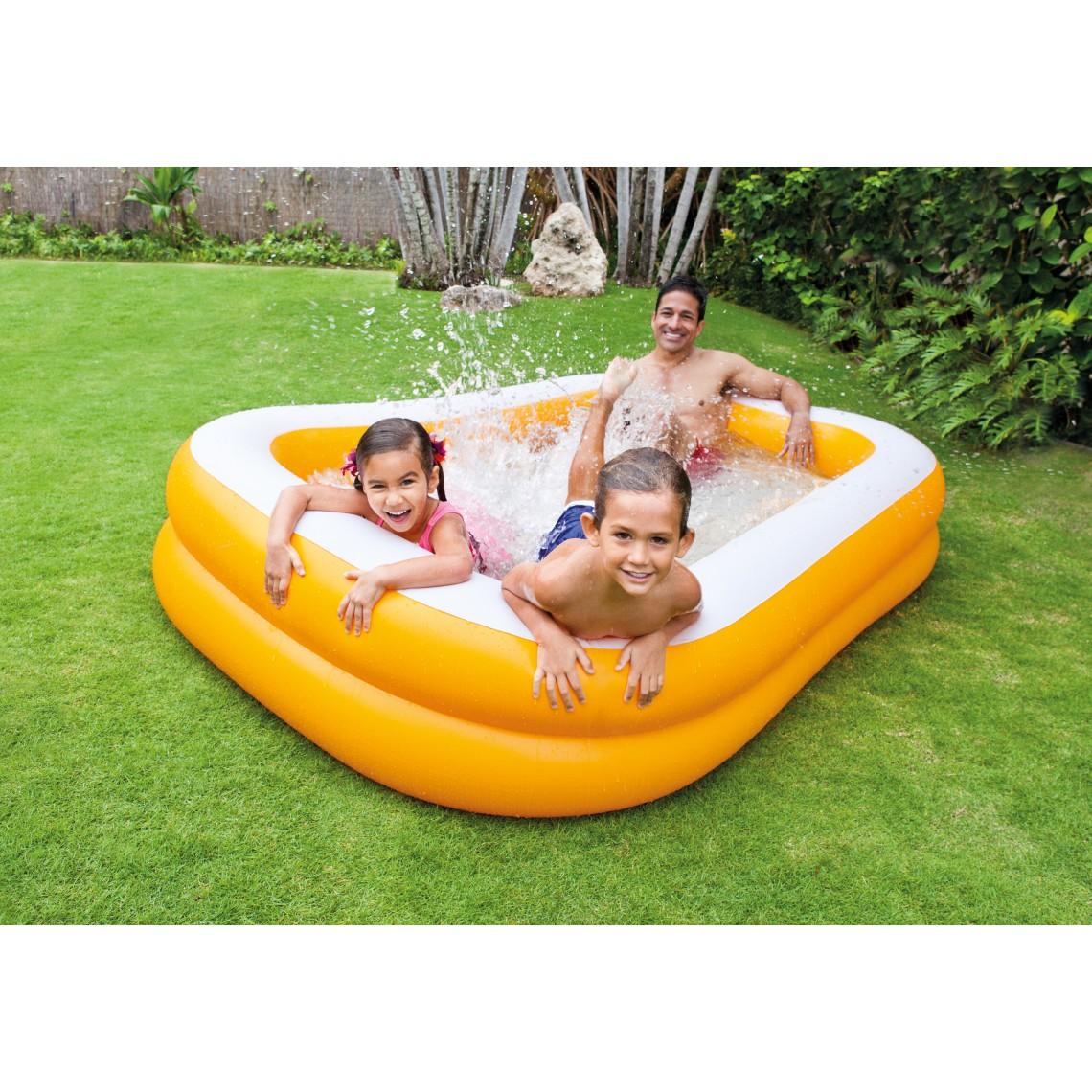 Pripučiamas baseinas INTEX Mandarin Swim Center Family Pool 229x147x46 ...