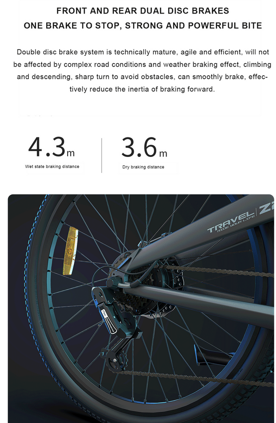 Elektrinis dviratis HIMO Z26, Baltas, žema kaina | Varle.lt